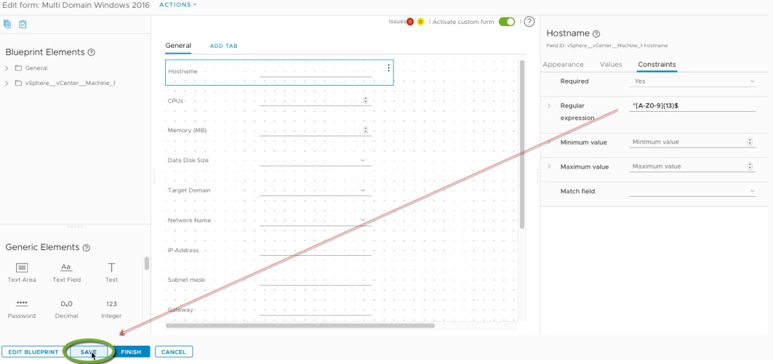 vRA Custom Forms Regex – {!aCoder}