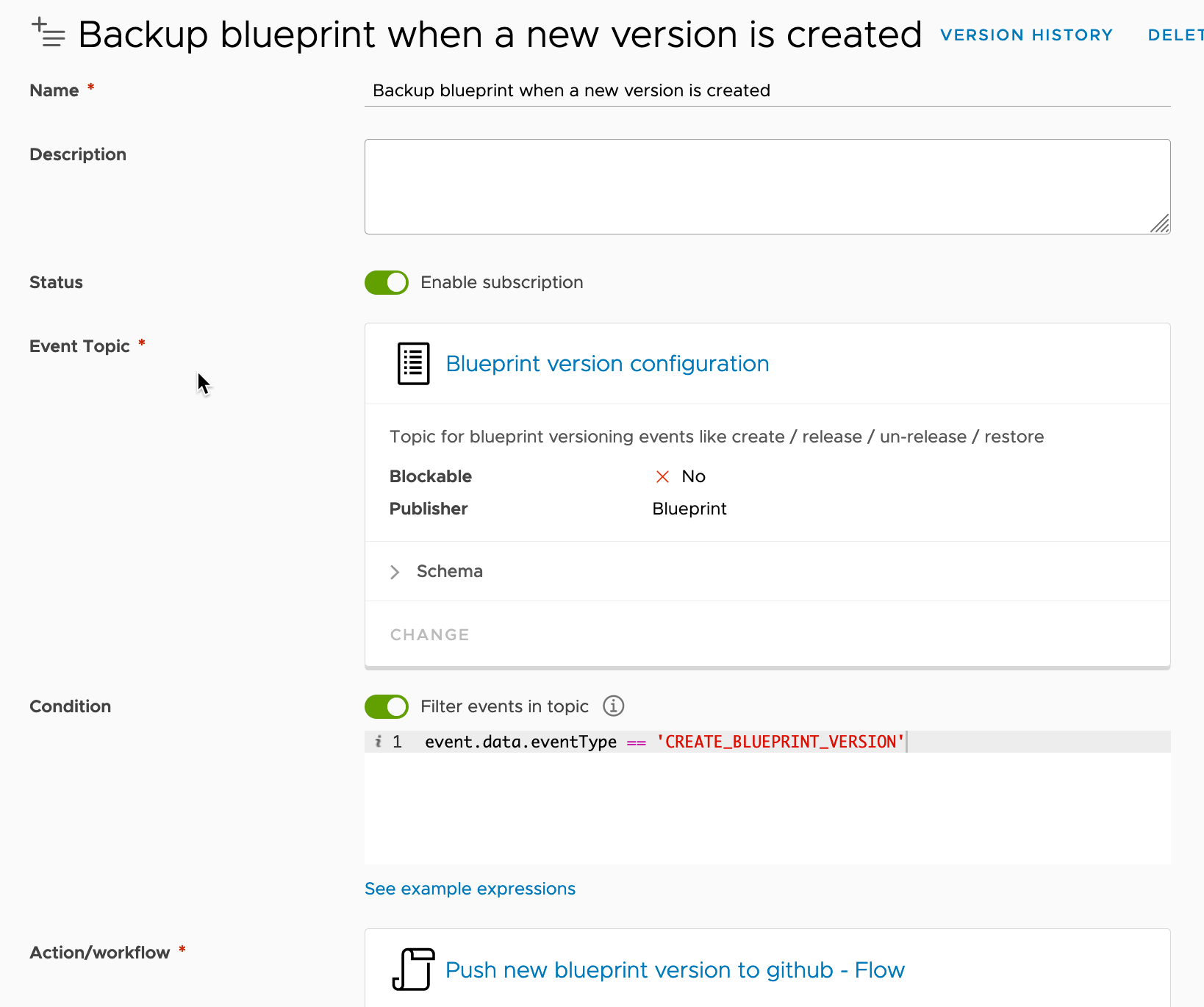 vRA Cloud Sync Blueprint Versions to Github – {!aCoder}